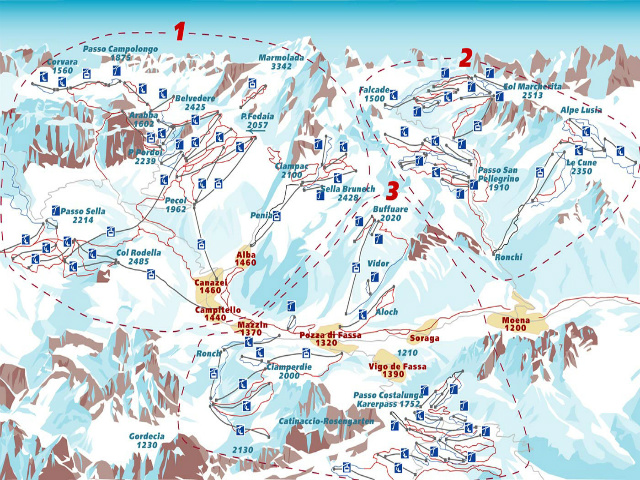 Val Di Fassa | Italija - skijanje | My travel
